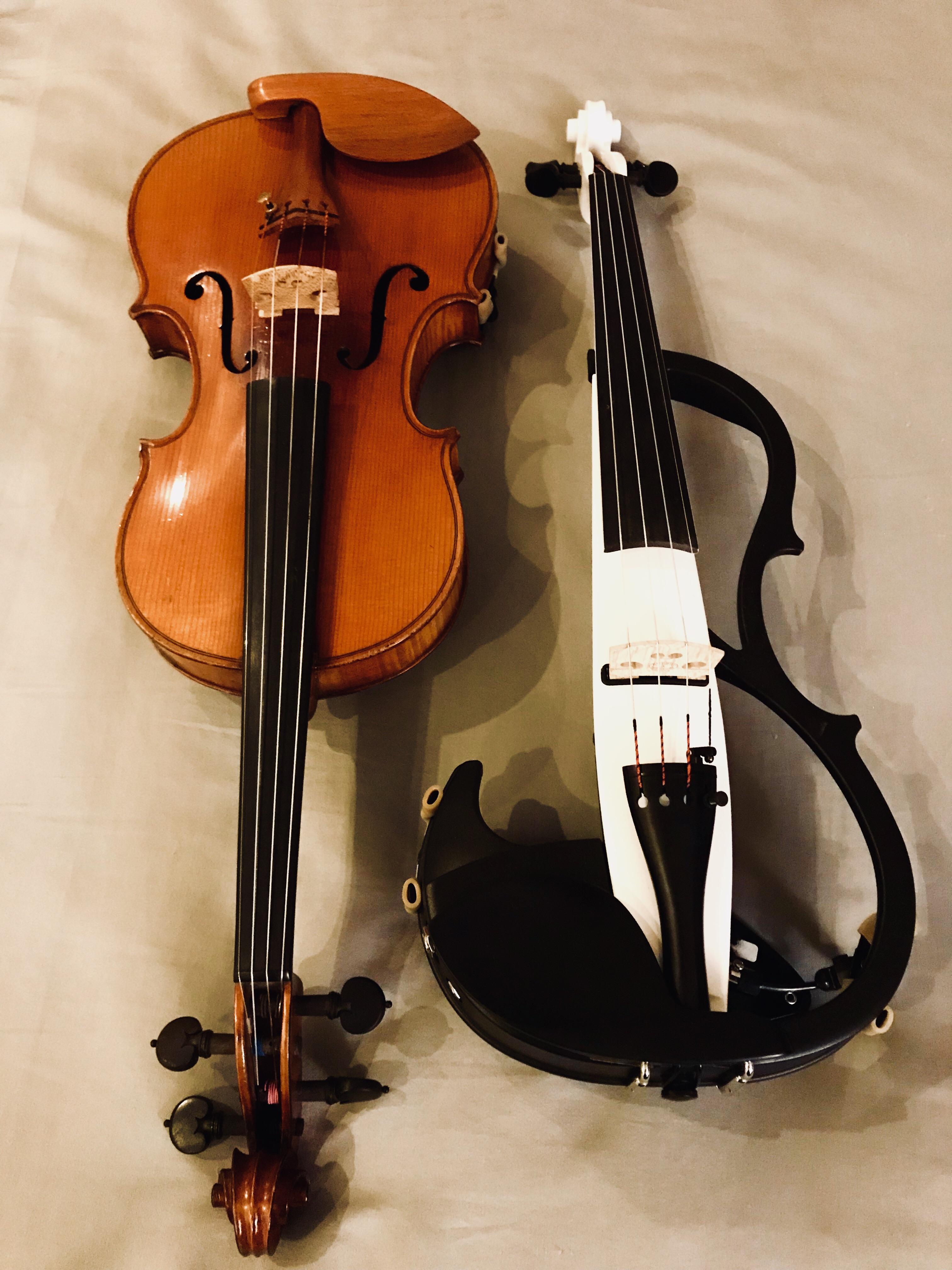 Bought my first electric - Here she is next to my fiddle | Scrolller