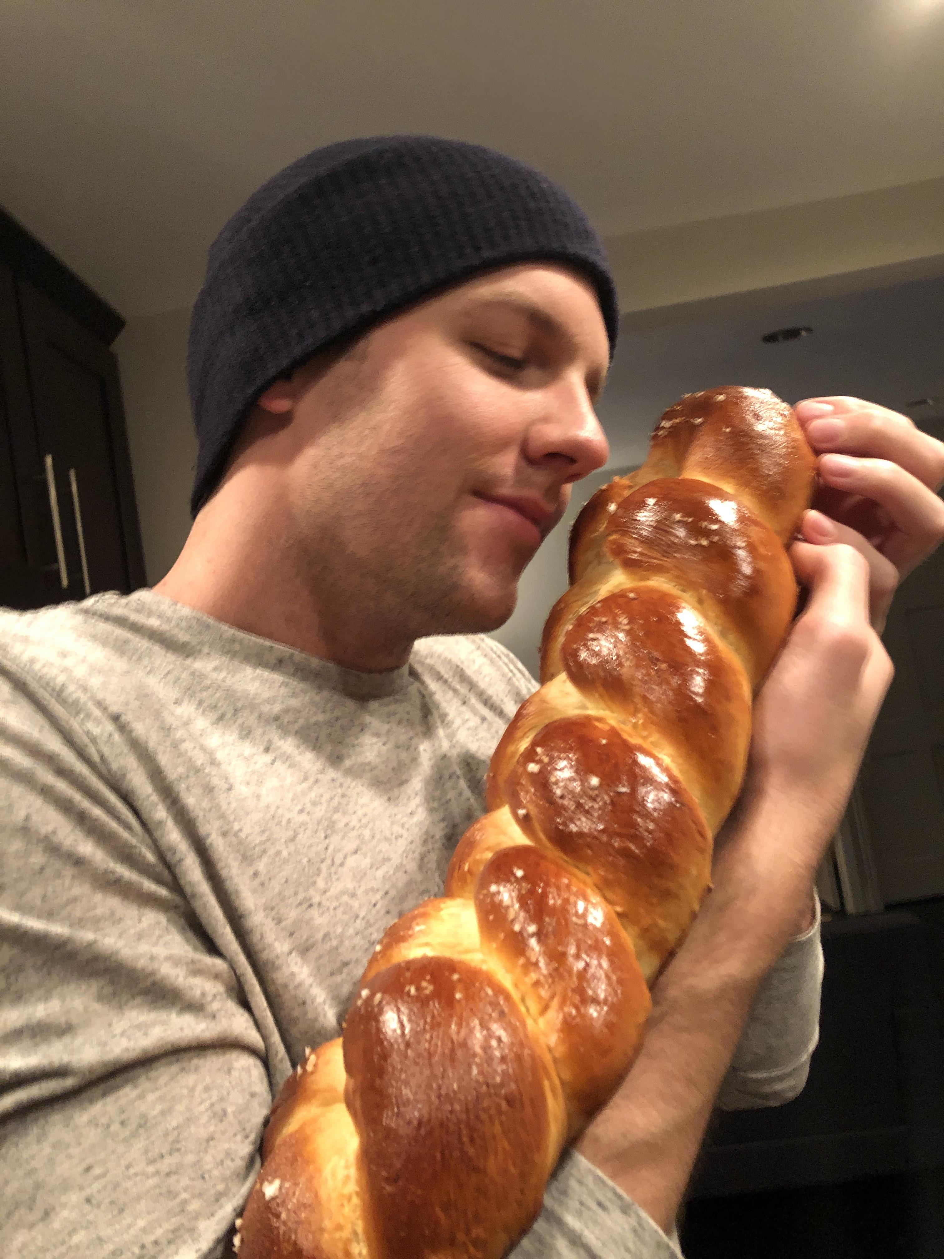 Boyfriend very proud of his first born Challah. | Scrolller