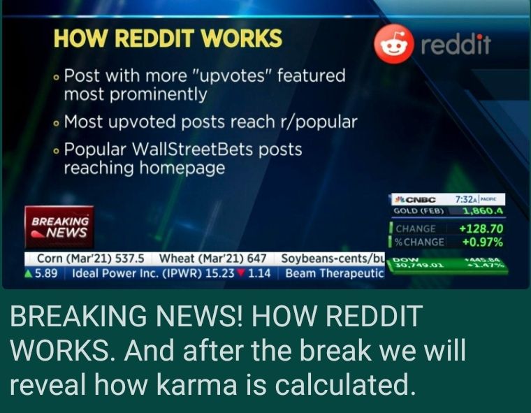 Breaking News. CNBC solved reddit. | Scrolller