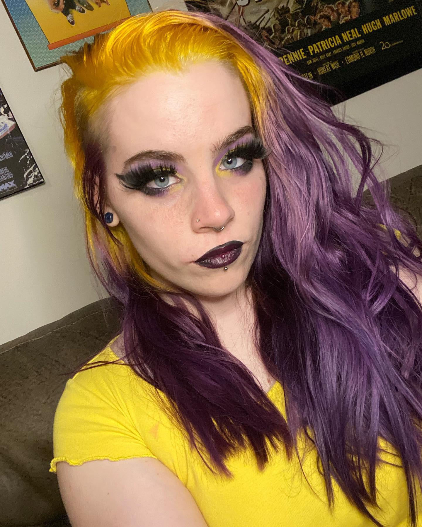 Bright yellow + purple | Scrolller