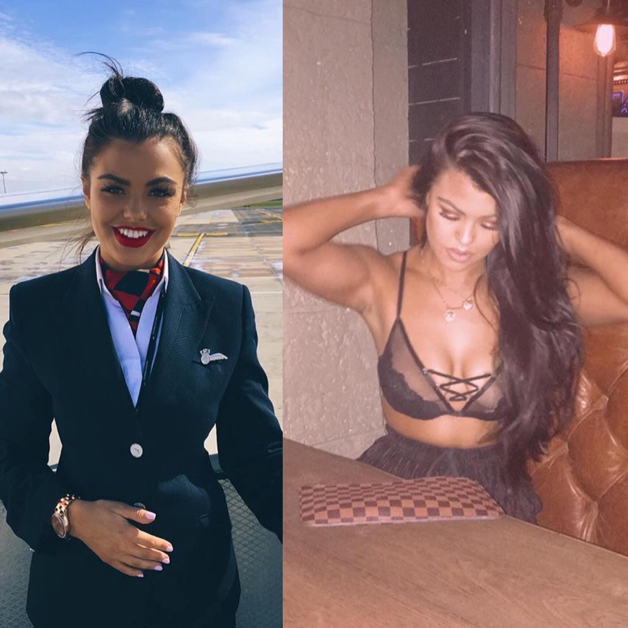 British Airways girl in her bra | Scrolller