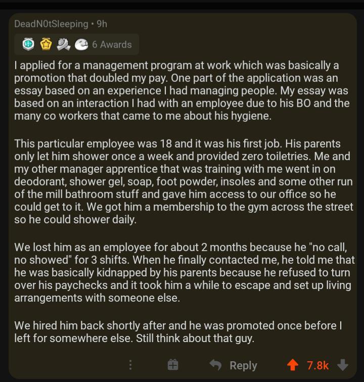 Saving himself from Nparents. | Scrolller