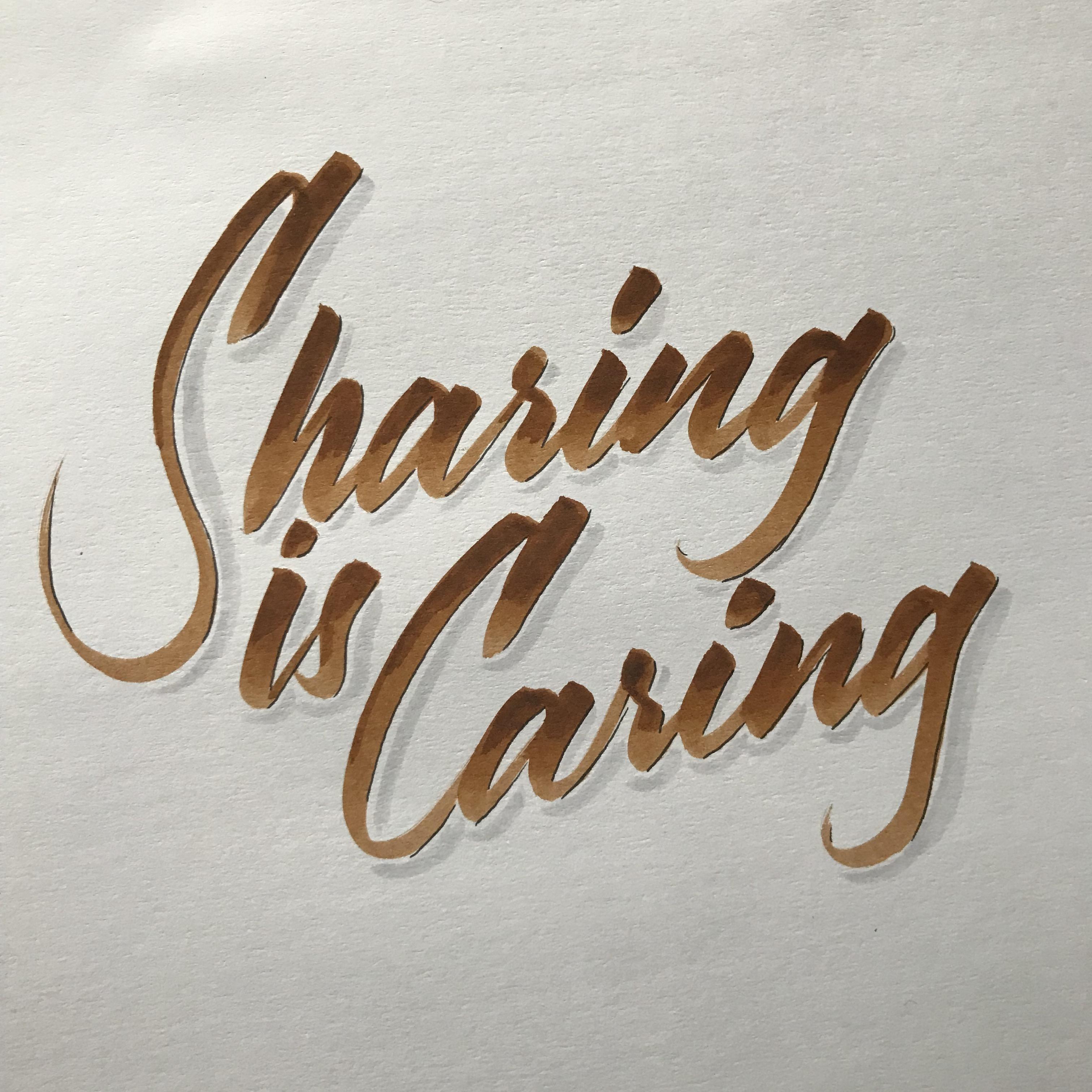 Brushpen calligraphy | Scrolller