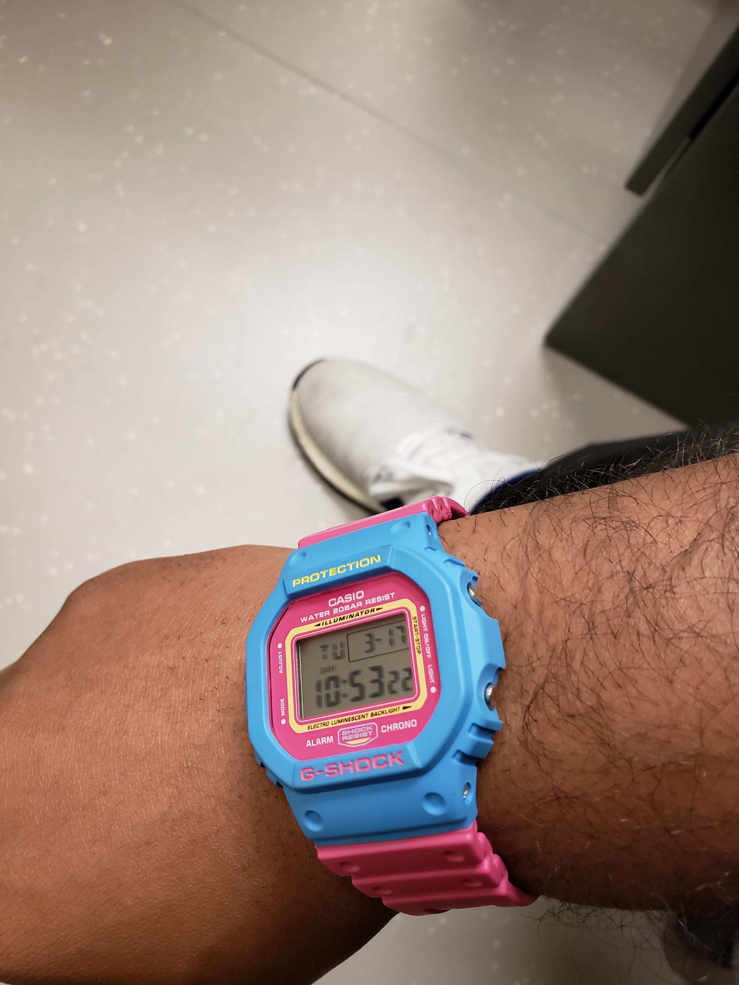 Bubblegum G-shock at work 😎 | Scrolller