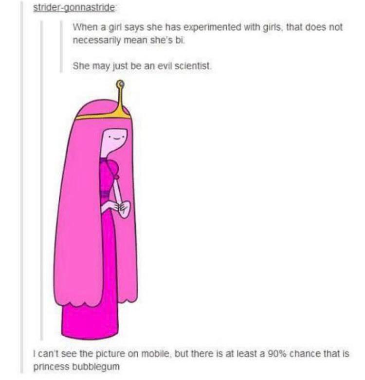 Bubblegum is a bi con | Scrolller