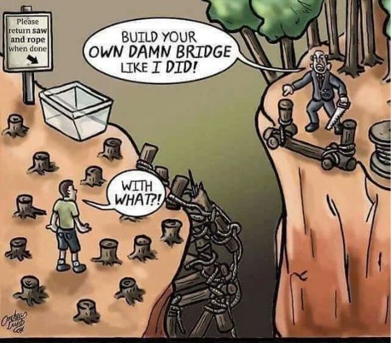 "Build your own damn bridge!" | Scrolller