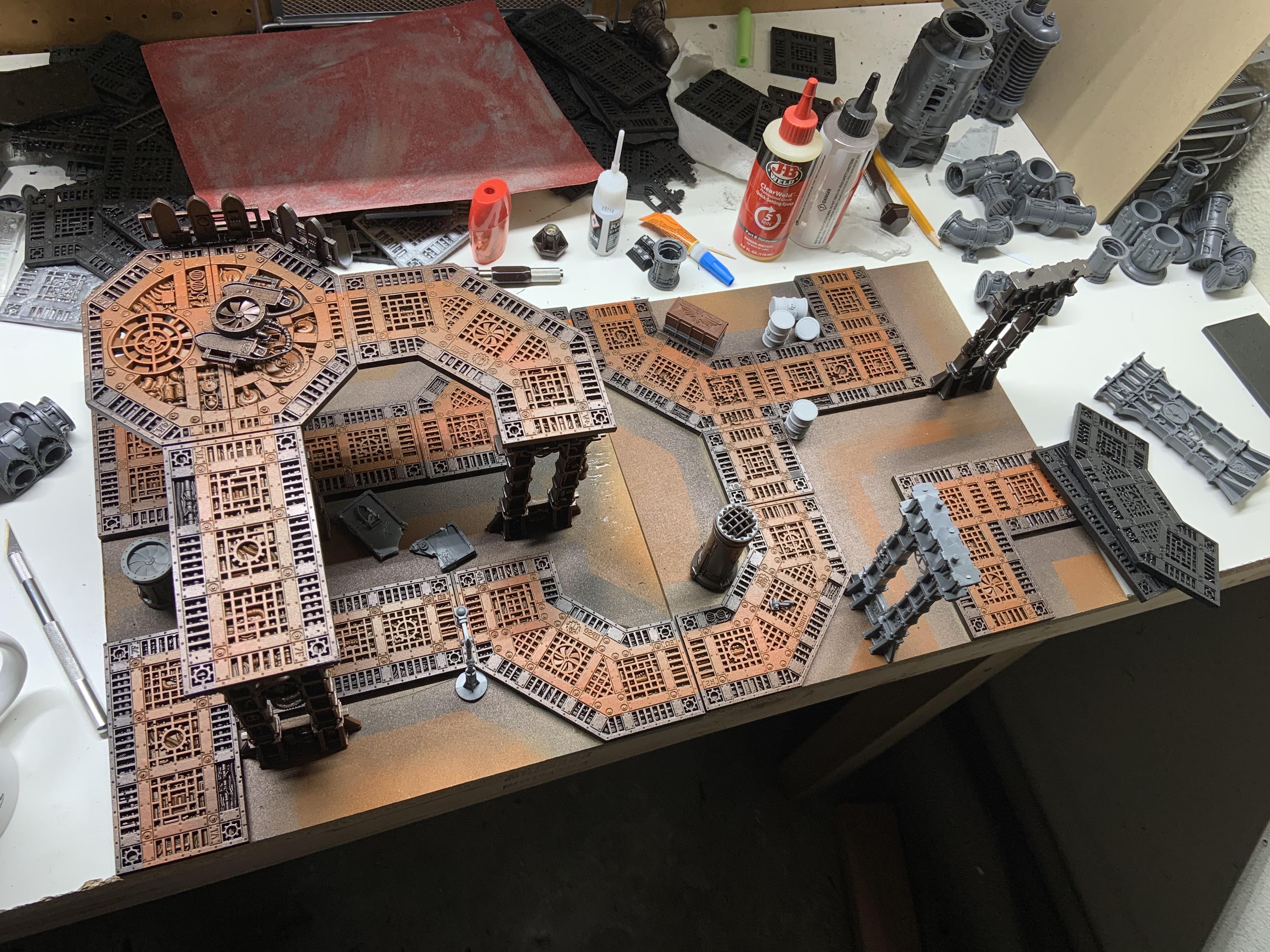Building some Sector Mechanicus tiles | Scrolller