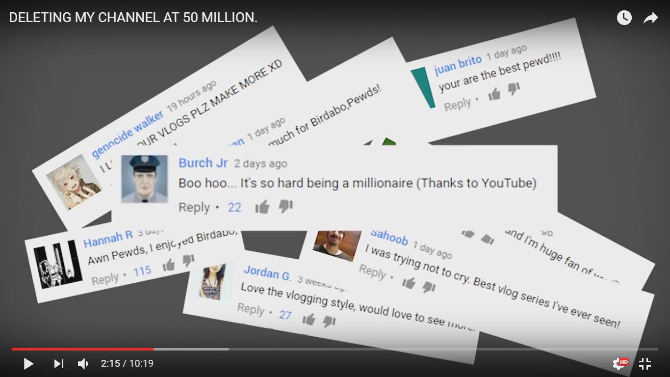 Burch Jr in Pewdiepie's new video | Scrolller