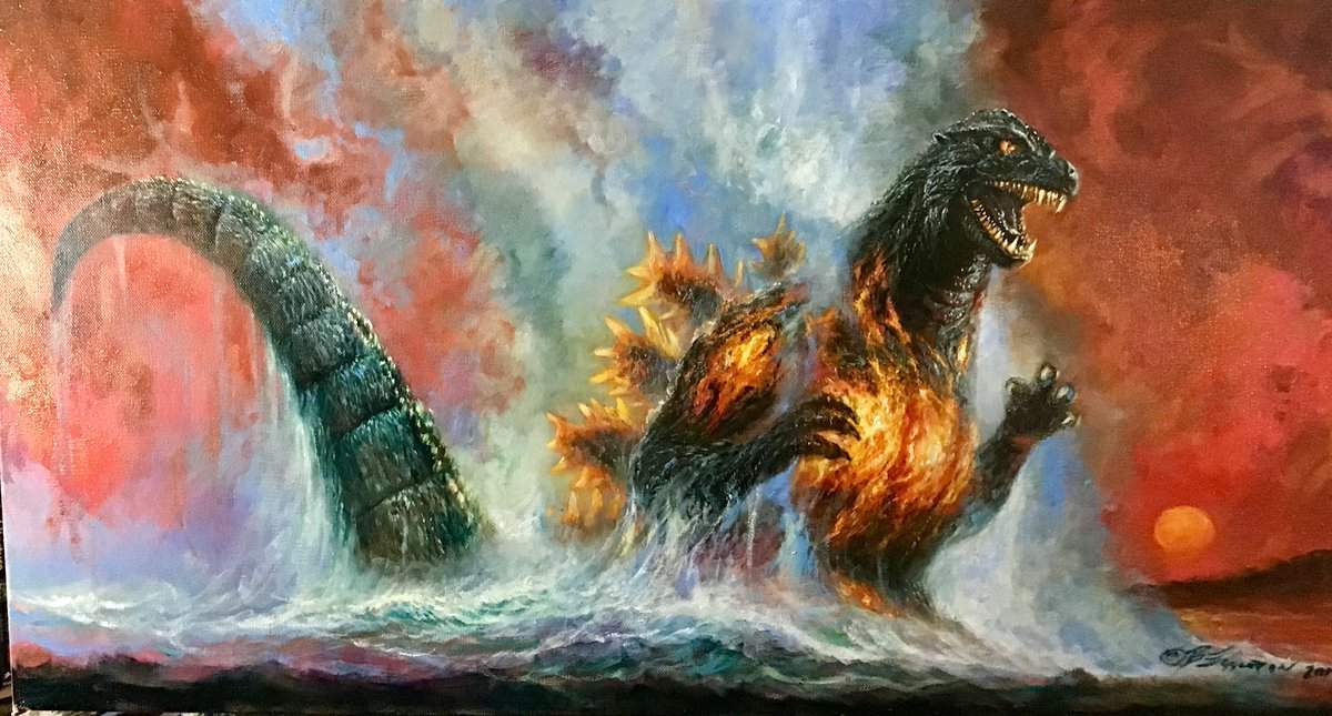 BURNING GODZILLA - Bob Eggleton | Scrolller