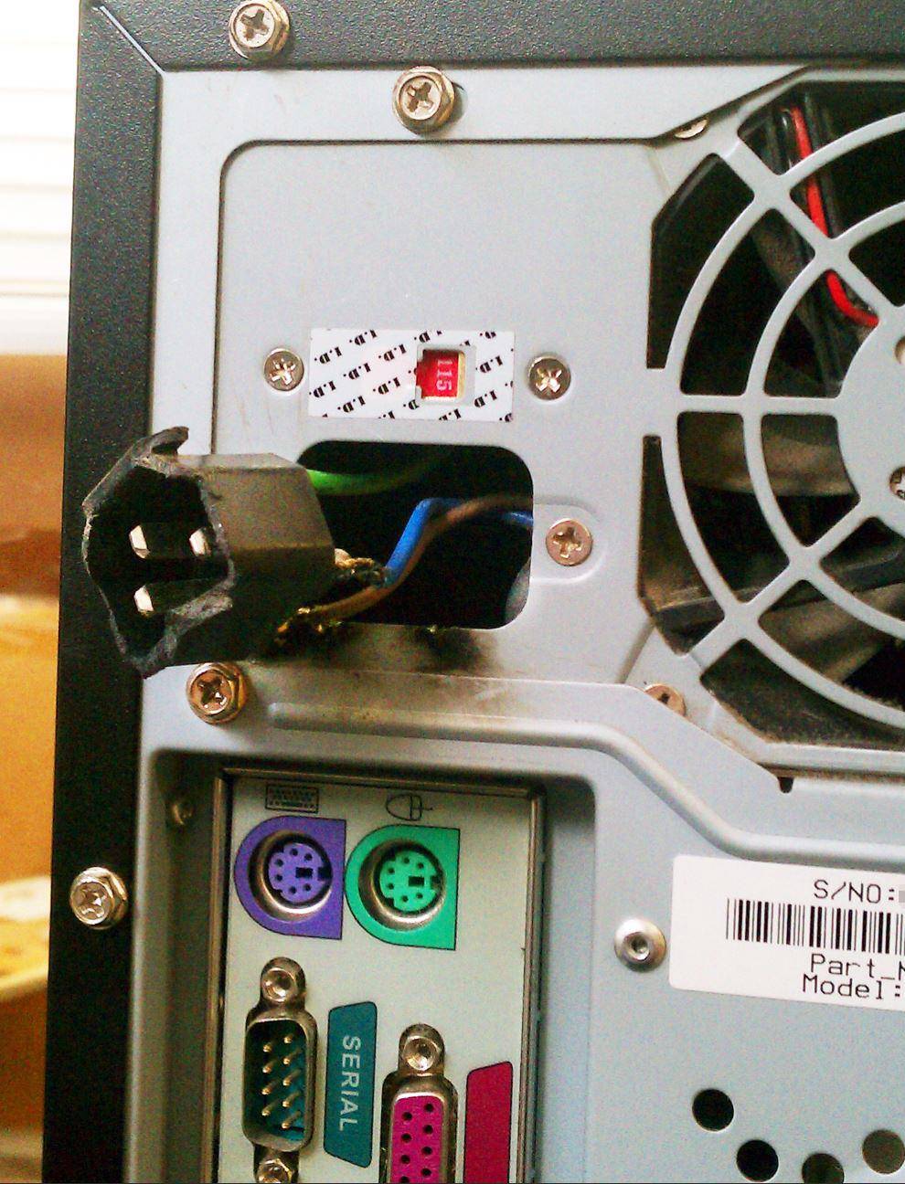 "Busted power supply? I'll just wire it myself" | Scrolller