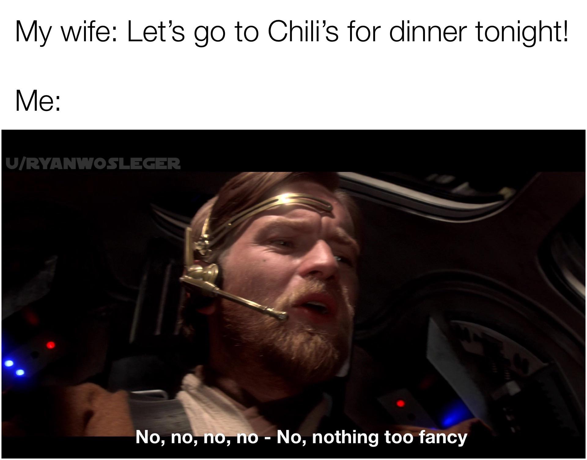 C’mon Nance! Let’s save Chili’s for a special occasion. | Scrolller