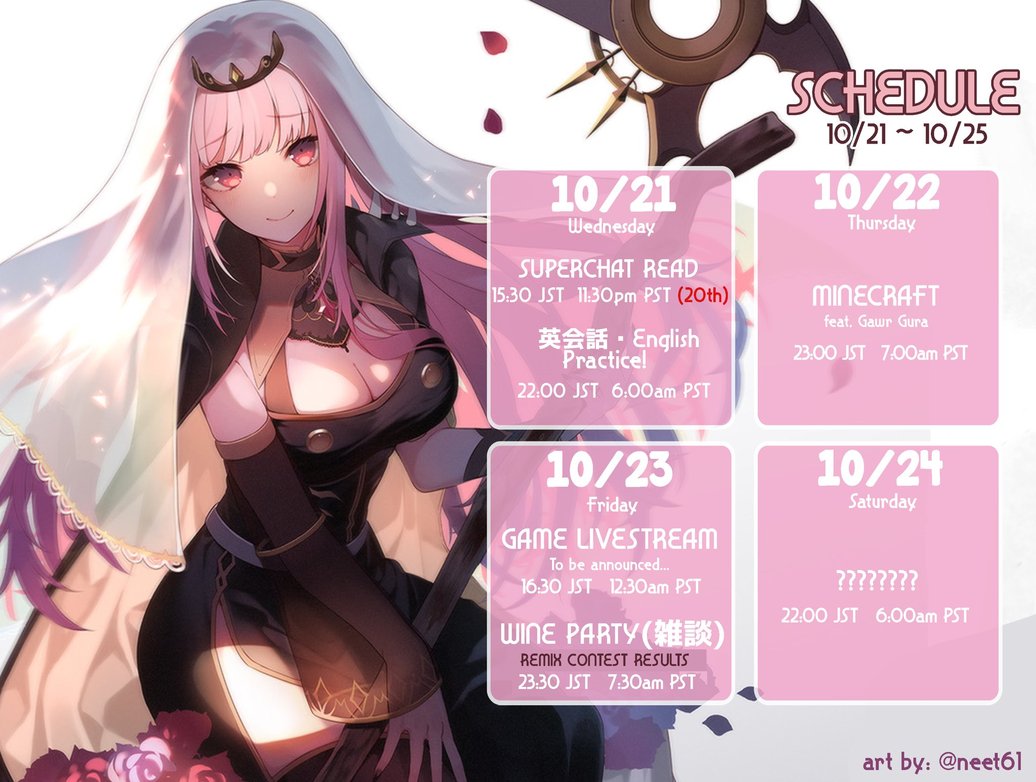 Callie's Weekly Schedule | Scrolller