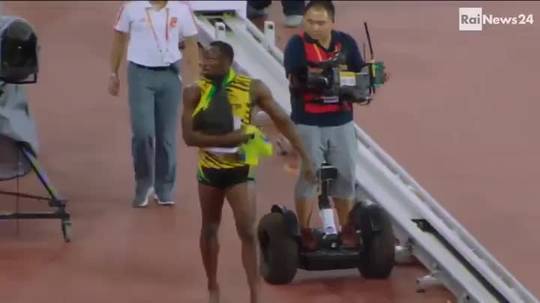 Cameraman on Segway crashes into Usain Bolt | Scrolller