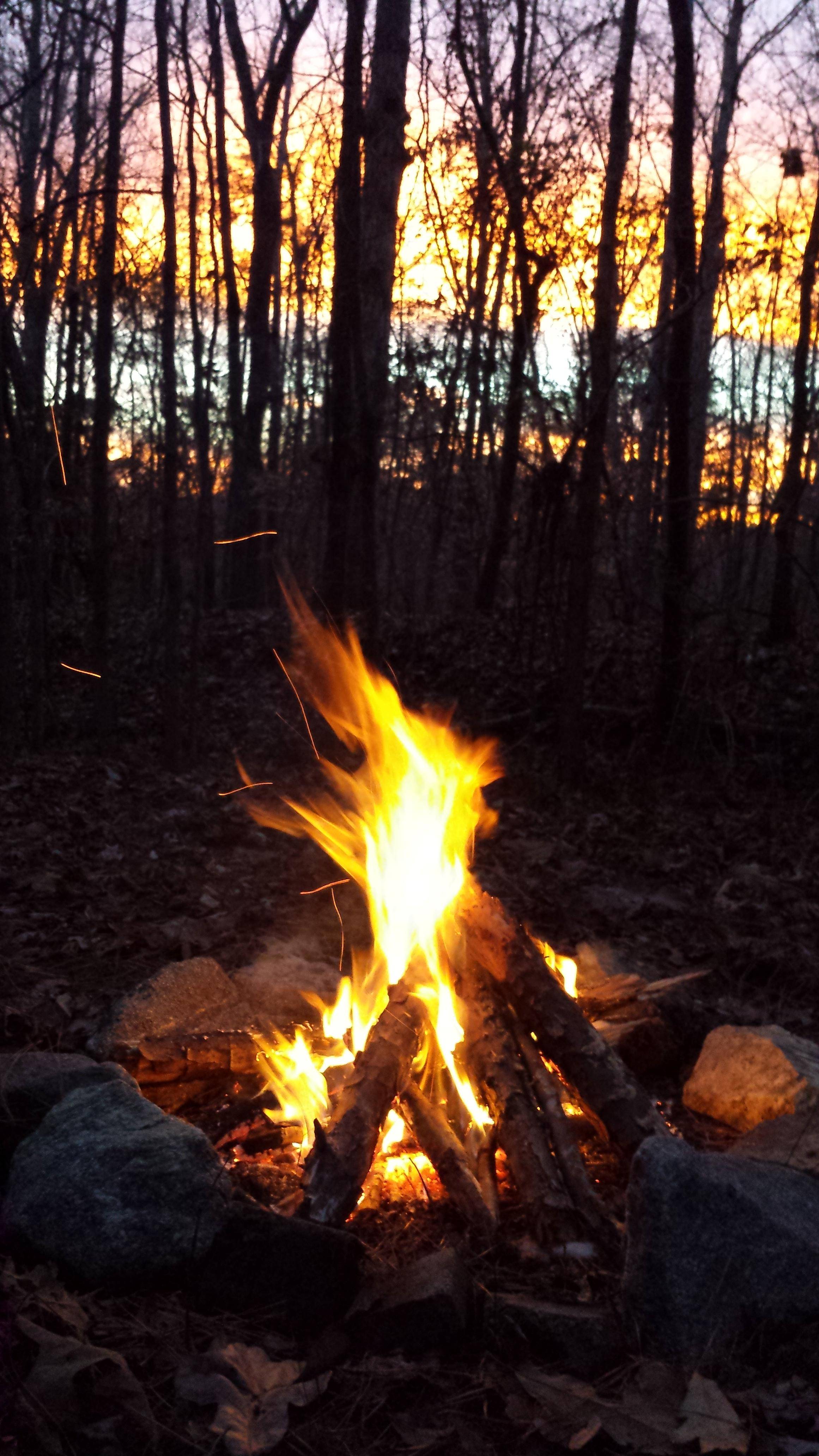 Campfire at Sunset [4128x2322] | Scrolller