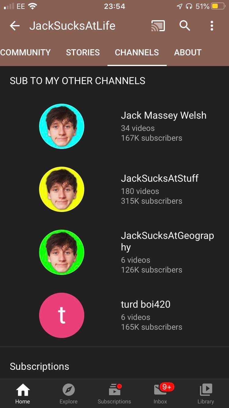 Can we all just take a moment to appreciate the fact Jack has 5 active channels and posts ...
