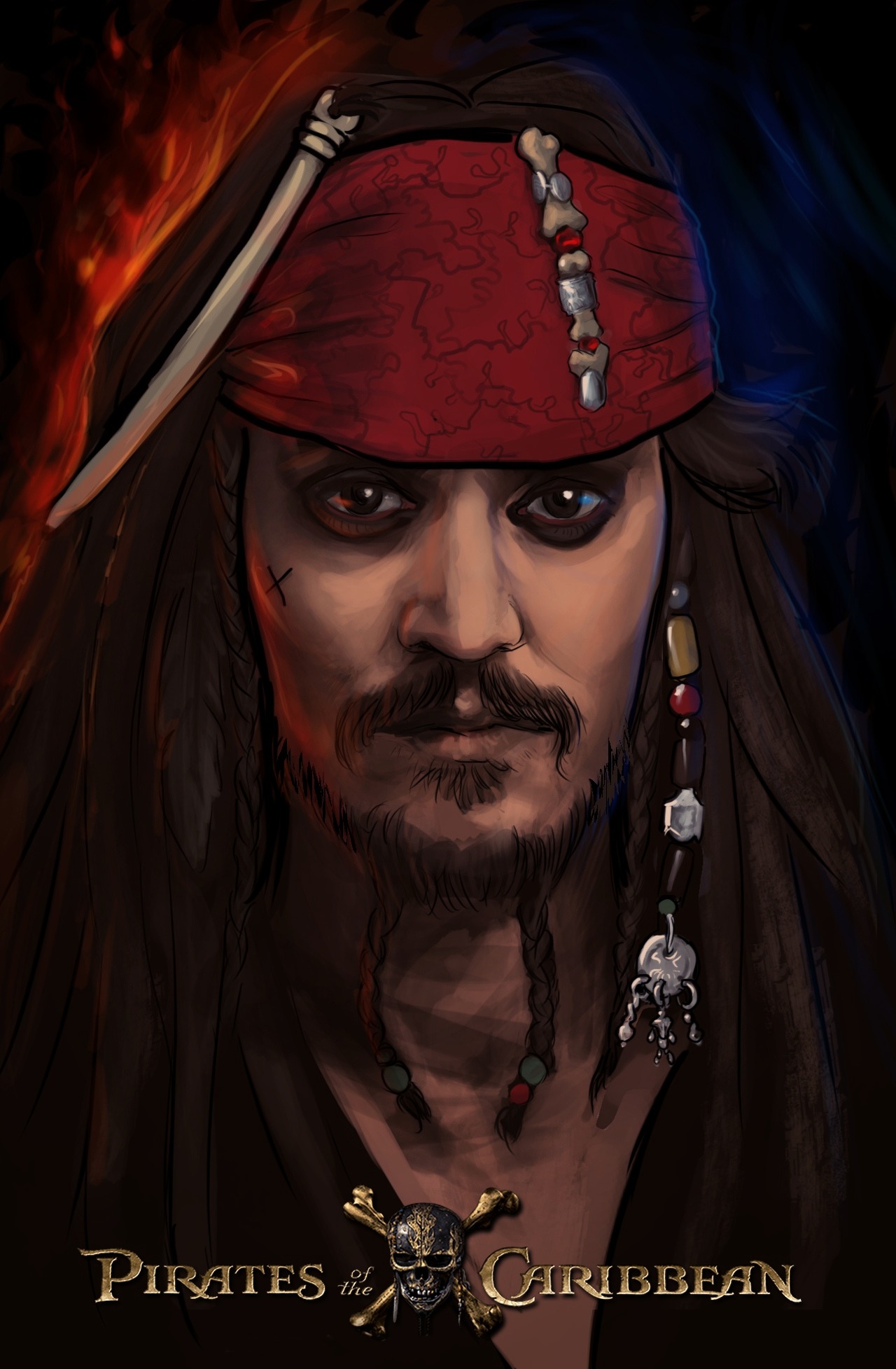 Captain Jack Sparrow / me / digital 2D / 2020 | Scrolller