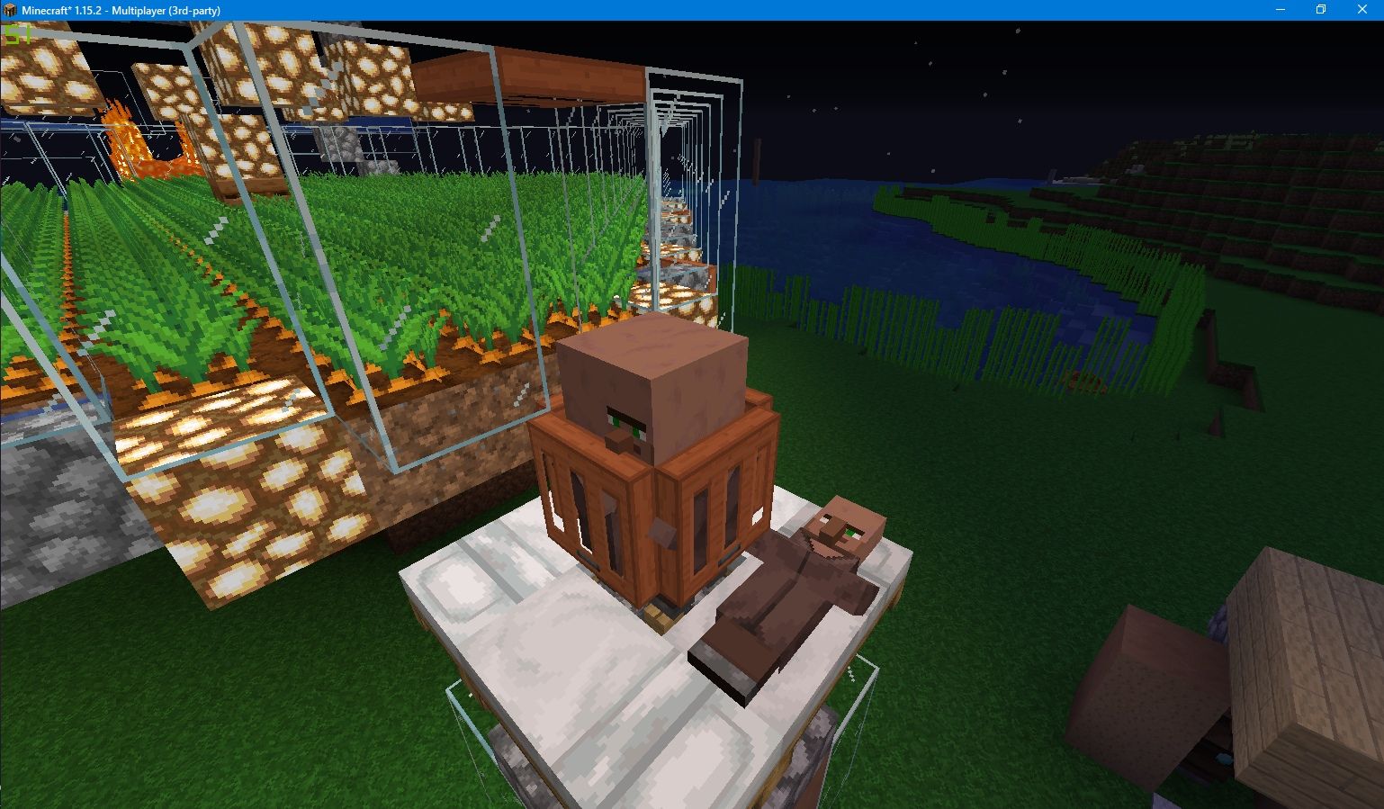 Captured this when I was building villager breeder yesterday | Scrolller