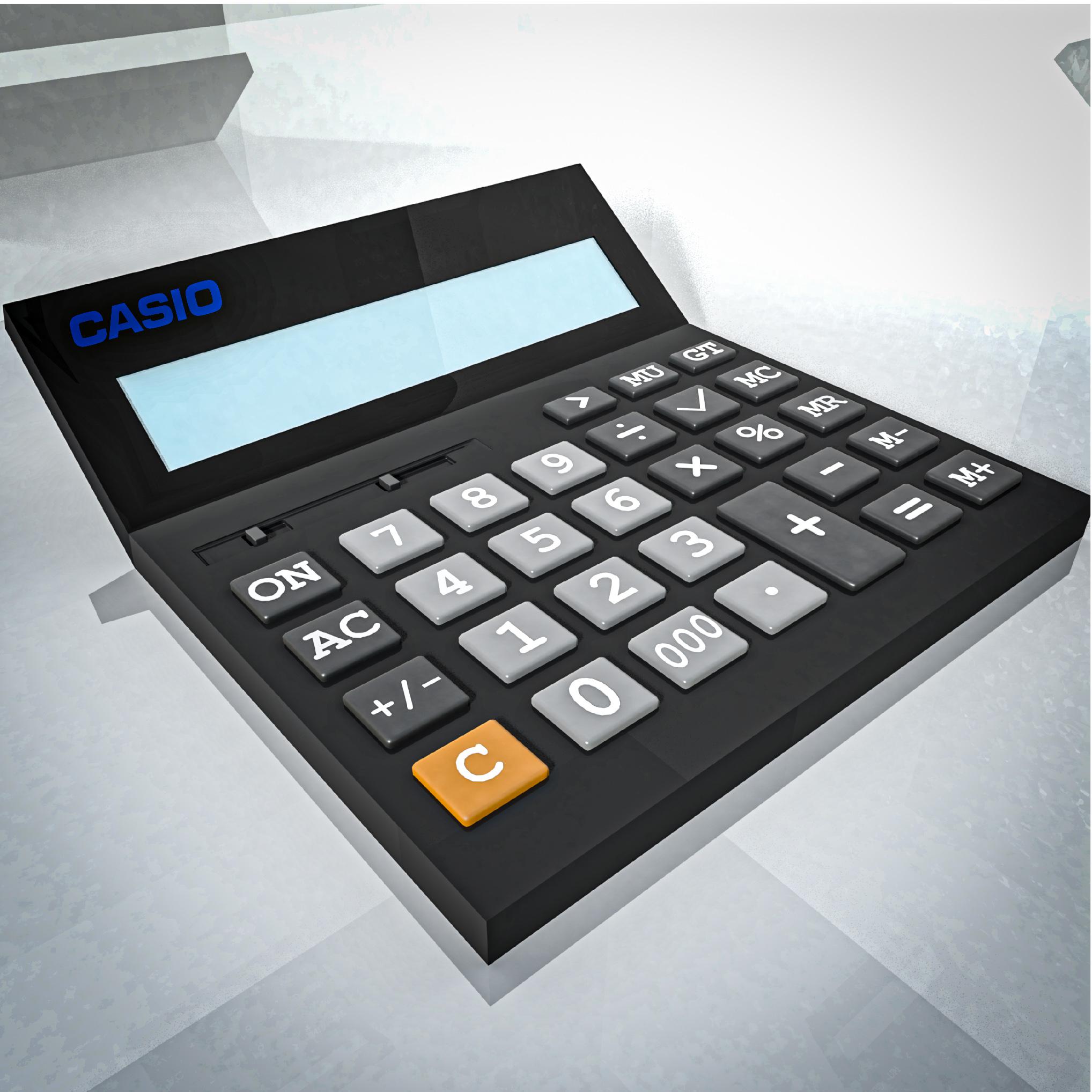 Casio hesap makinesi 3d model | Scrolller