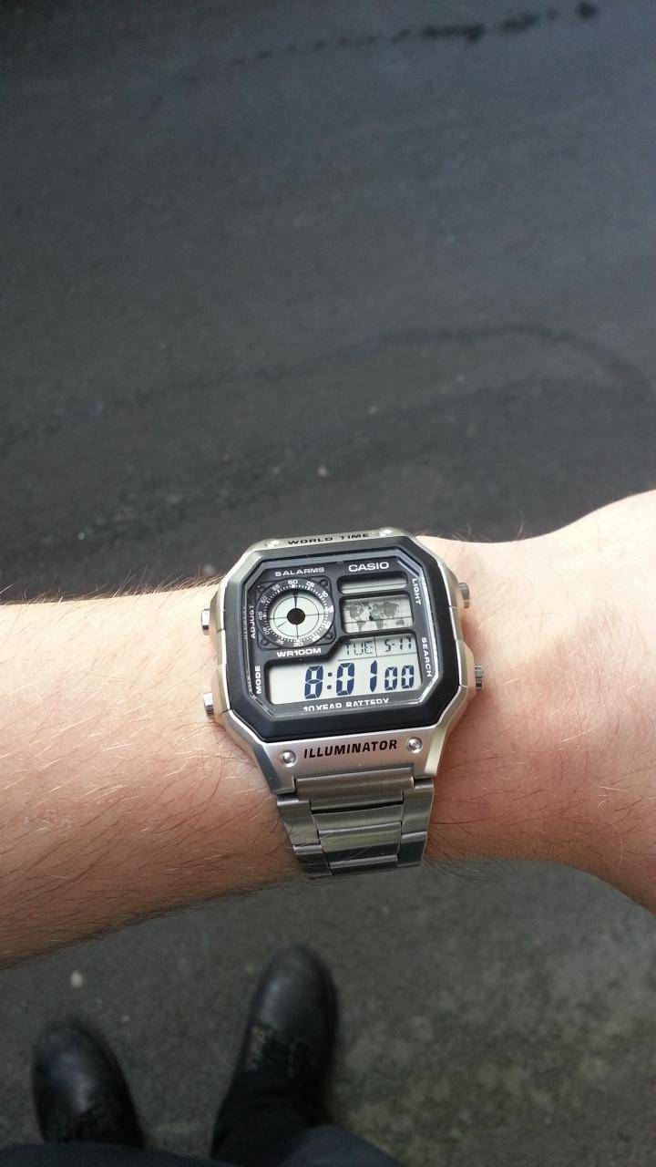 Casio World Time Illuminator AE-1200WHD-1AVEF | Scrolller