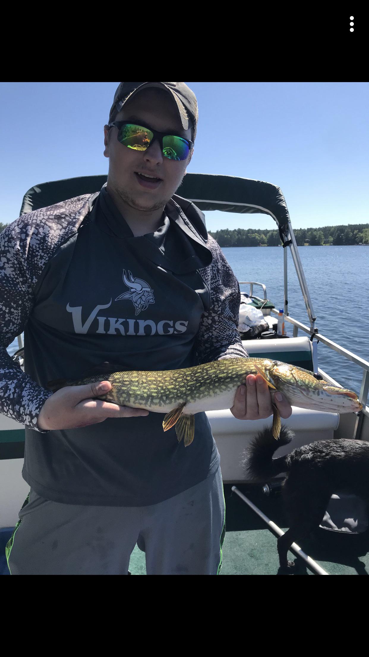 Caught and released this little guy on Lake Arrowhead in northern Wisconsin. | Scrolller