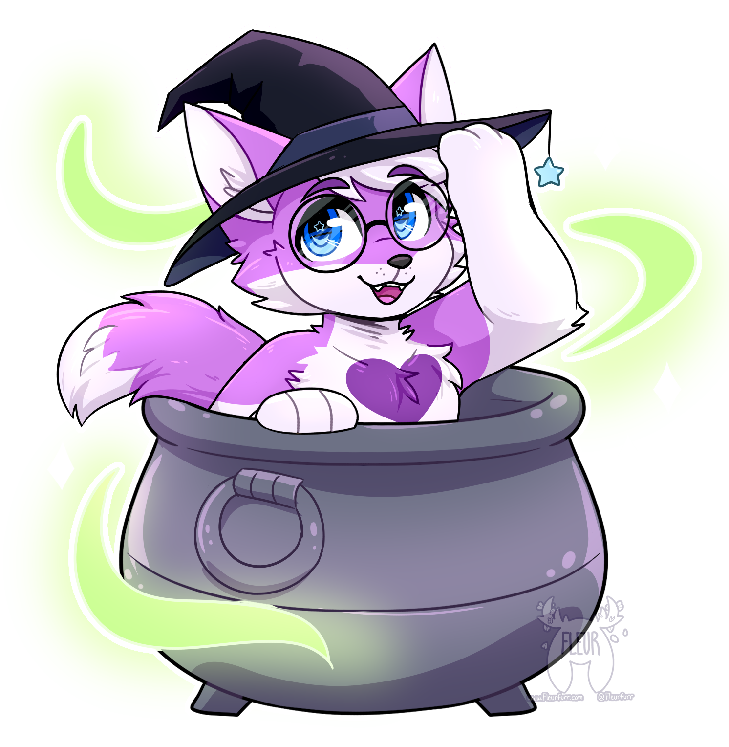 Cauldron YCH (Art by me: @Fleurfurr on twitter) | Scrolller