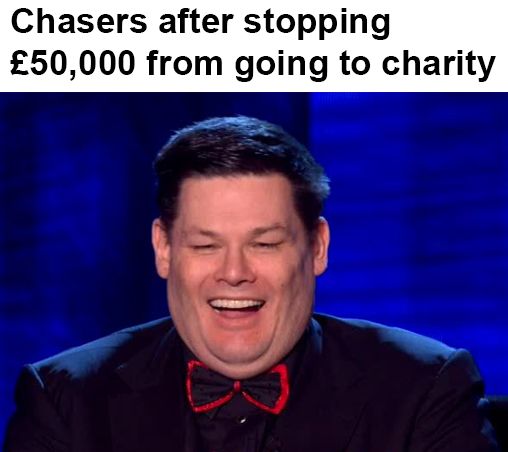 Celebrity Chase makes the Chasers look like monsters | Scrolller