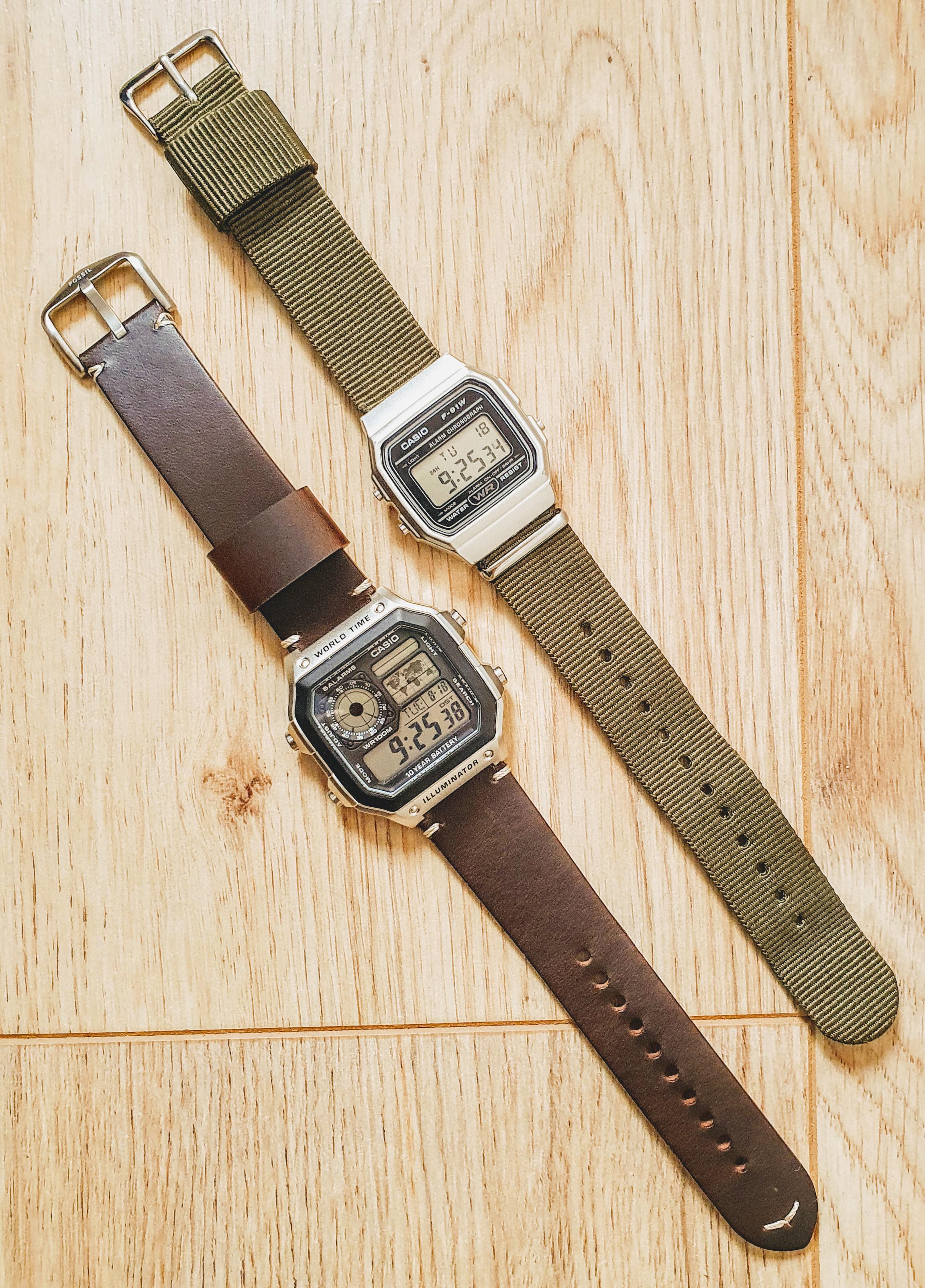 Changed straps on my Casios. Really happy with it | Scrolller