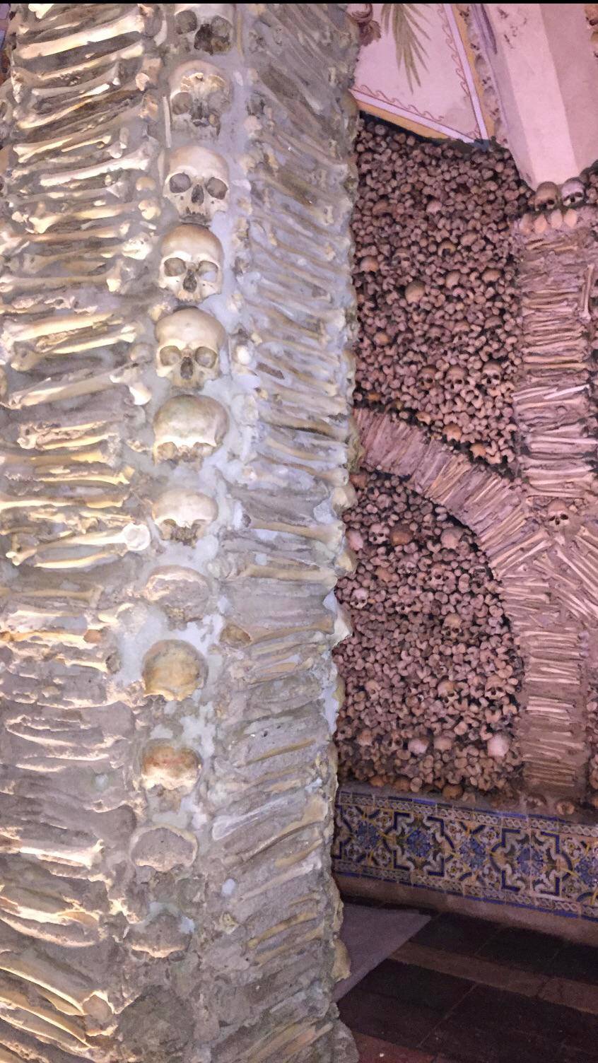 Chapel of bones with boney columns | Scrolller