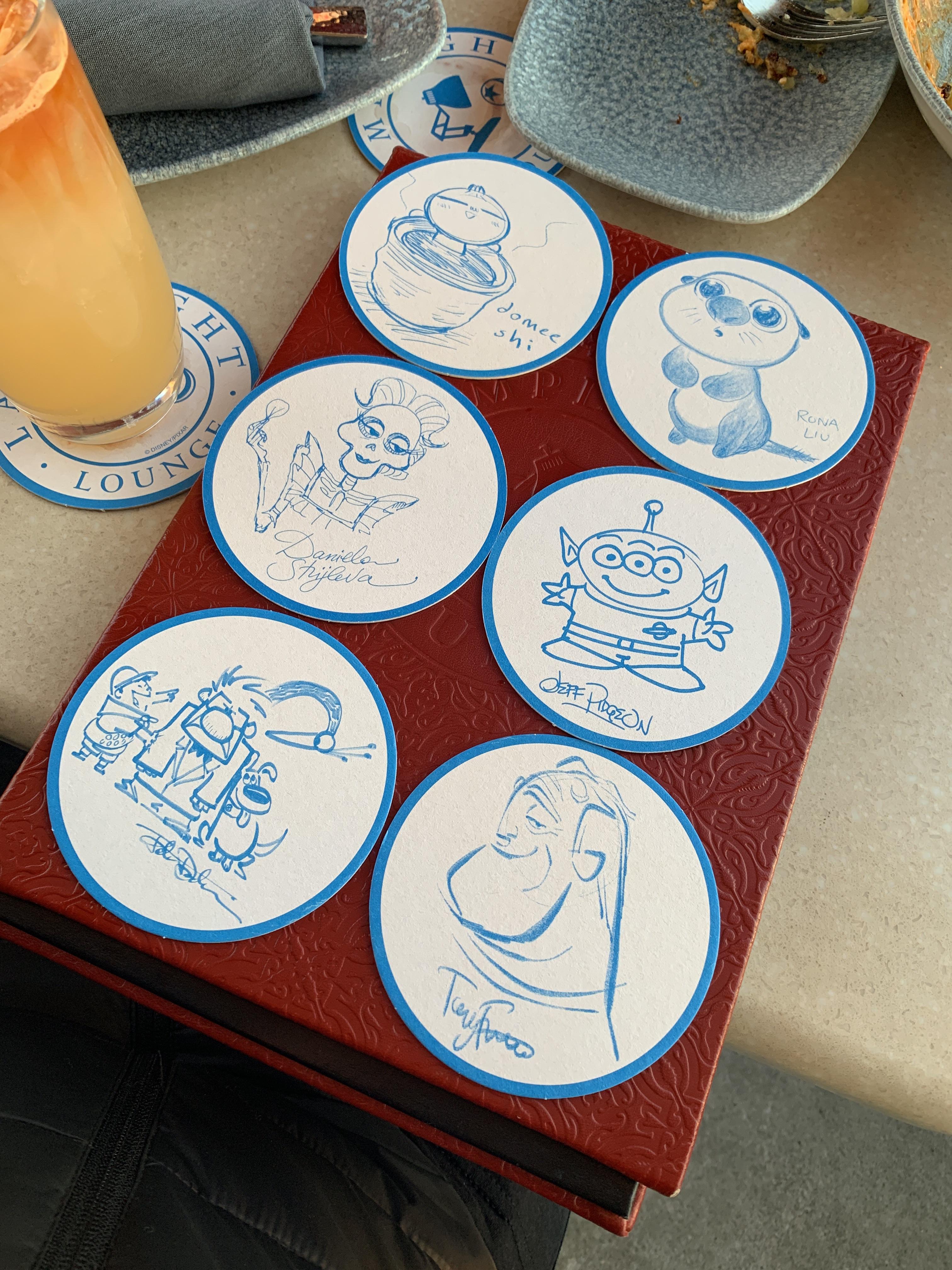 Character Sketch Coasters at Pixar Pier :D | Scrolller