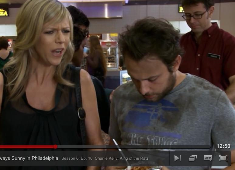 Charlie from "It's Always Sunny in Philadelphia" doing some representing! | Scrolller