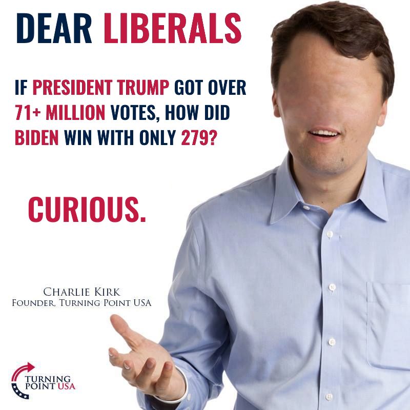 Charlie Kirkscrew points out key evidence of election fraud | Scrolller