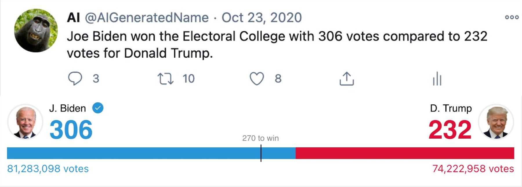 Check the date, acc has made predictions on future events too | Scrolller