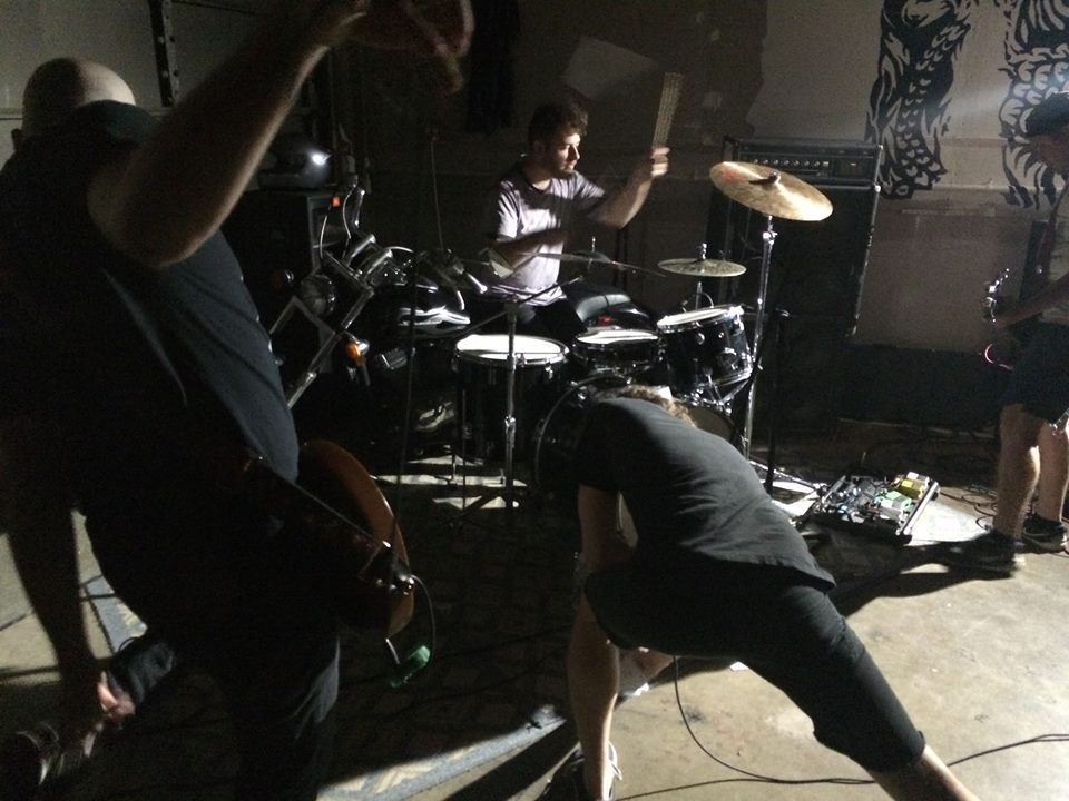 Chest Pain used a motorcycle for a drum throne | Scrolller