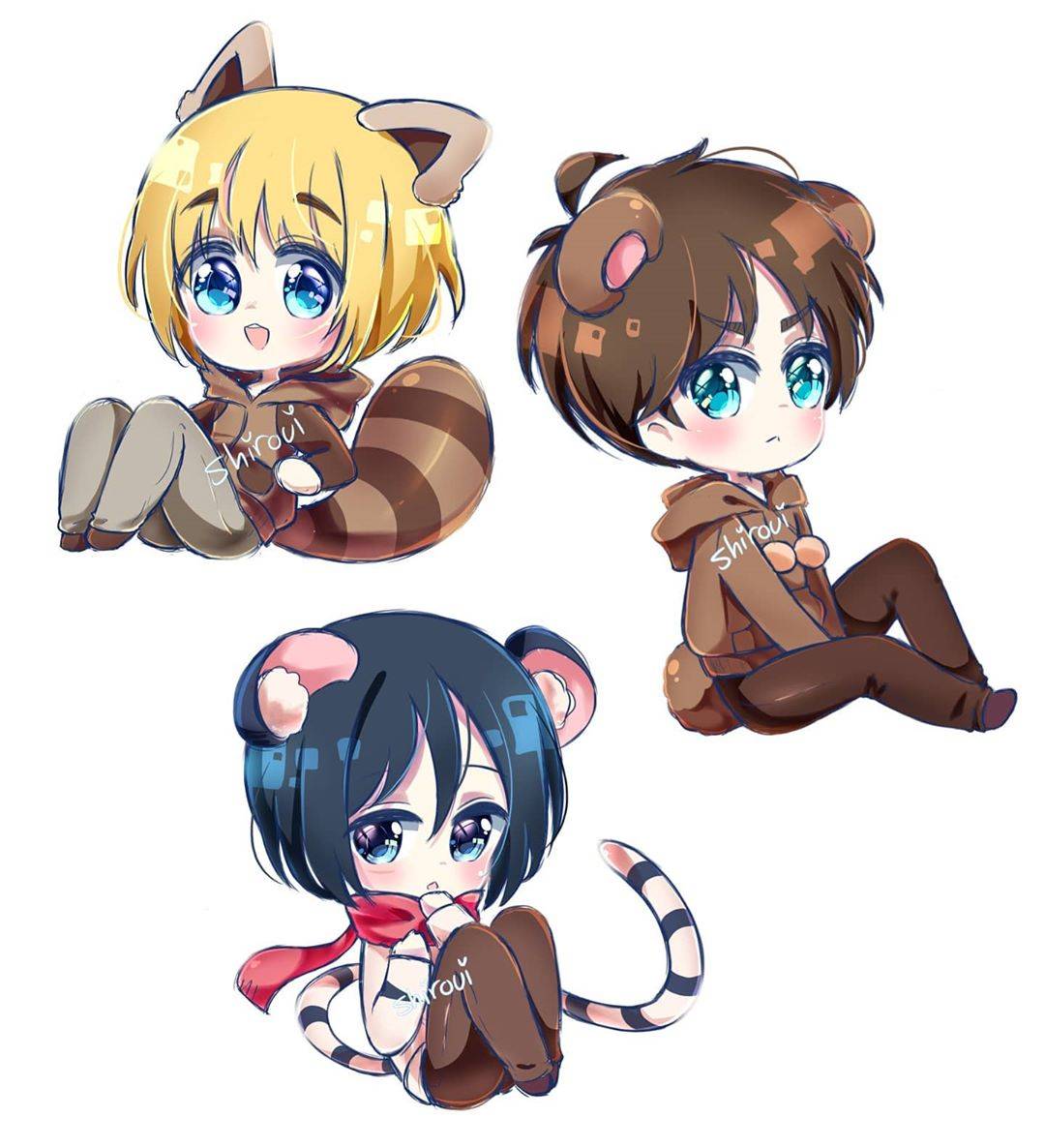 Chibi EMAnimals | Art by shiroui_kun | Scrolller