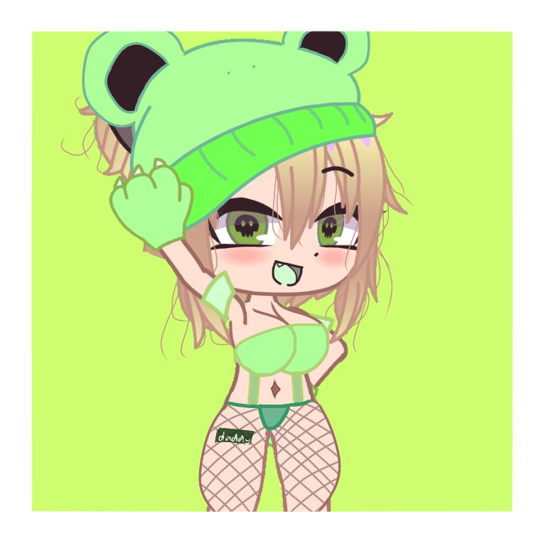 Chibi frog body but Nooooooo froggy ;w; | Scrolller