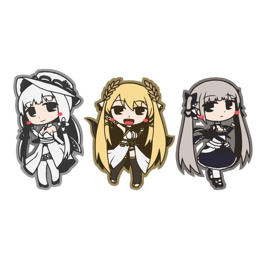 Chibi Illustrious sisters [Illustrious, Victorious, Formidable] | Scrolller