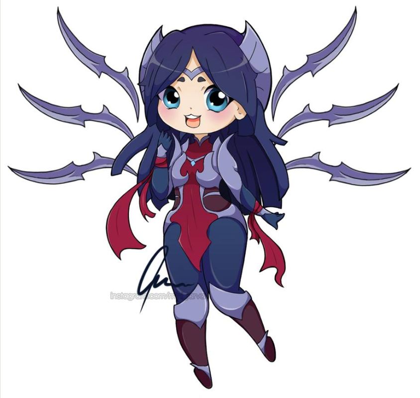 Chibi Irelia, by MiniLarva | Scrolller