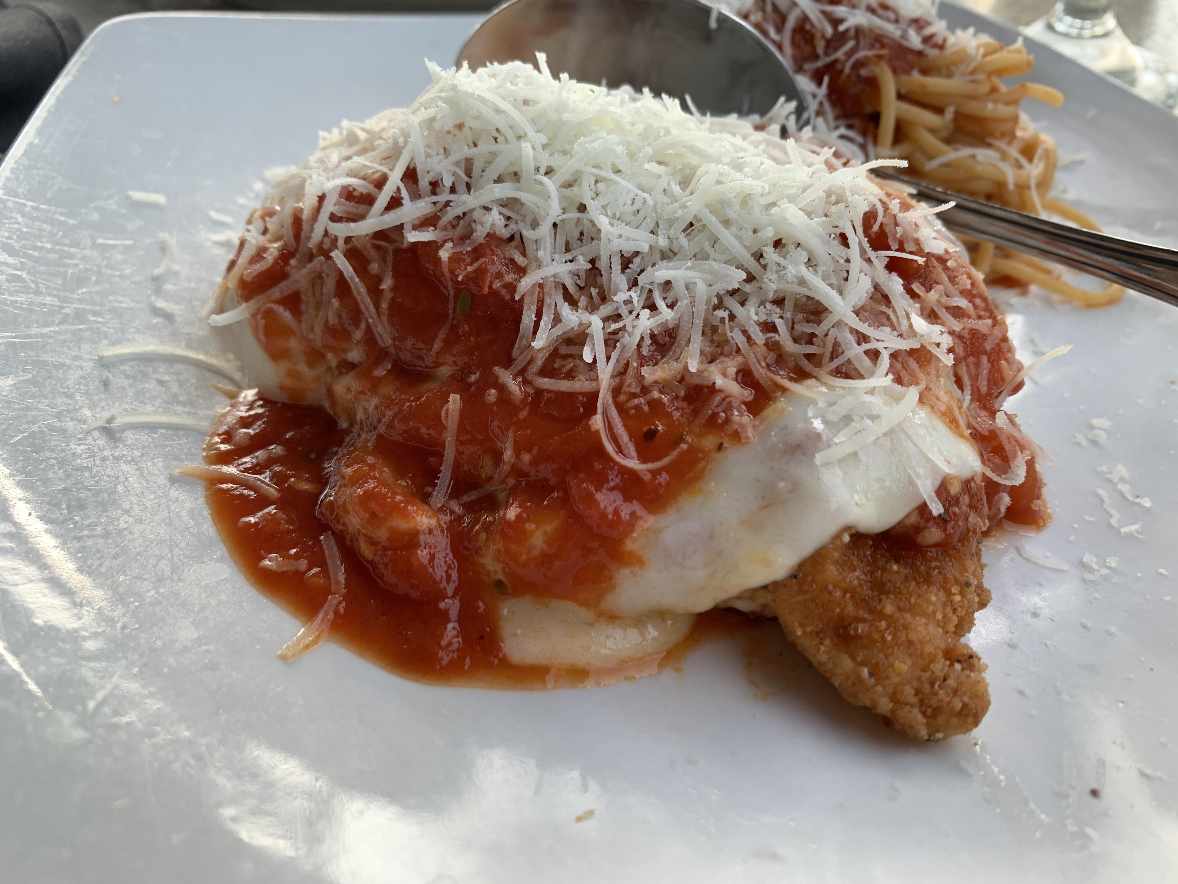Chicken parm with spaghetti | Scrolller
