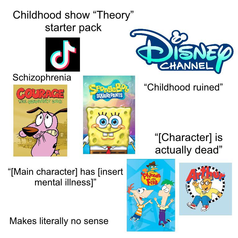 Childhood show “Theory” starter pack | Scrolller