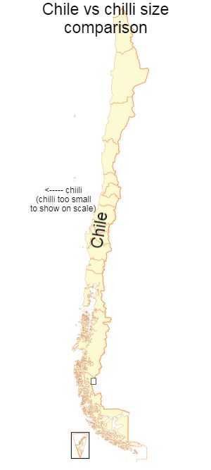 Chile vs chili size comparison | Scrolller