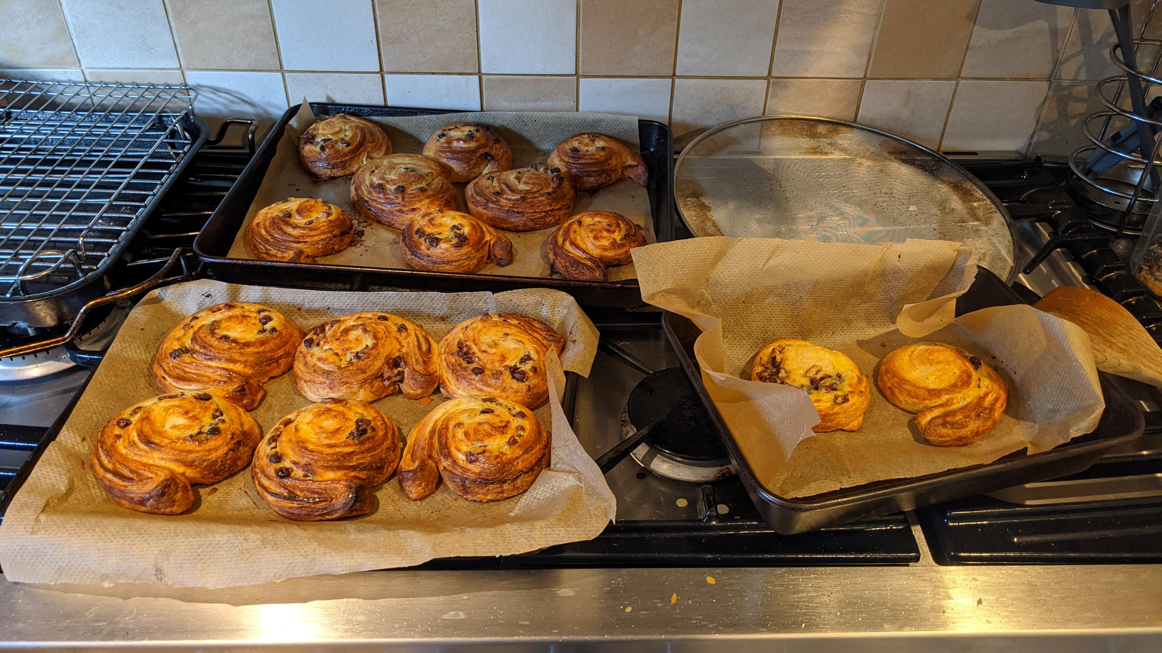 Chocolate and pecan Danish pastries | Scrolller