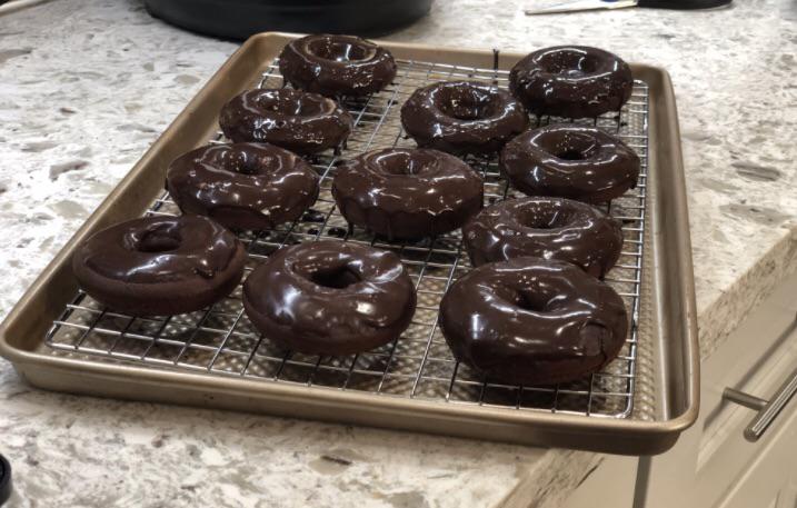 Chocolate donuts with chocolate glaze | Scrolller