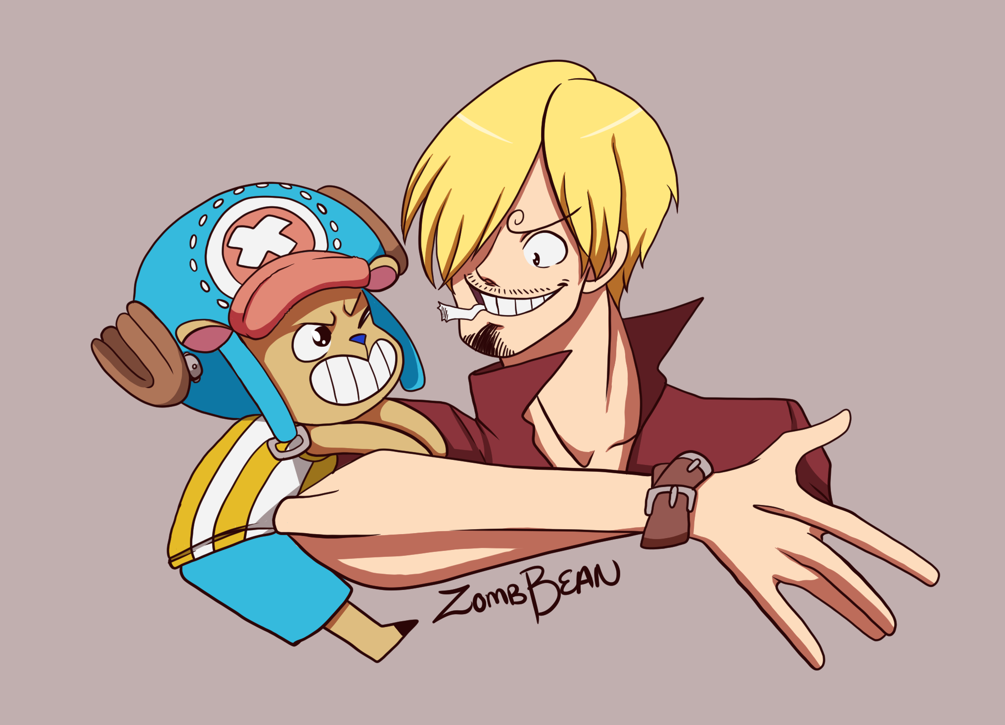 Chopper and Sanji doodle! | Scrolller