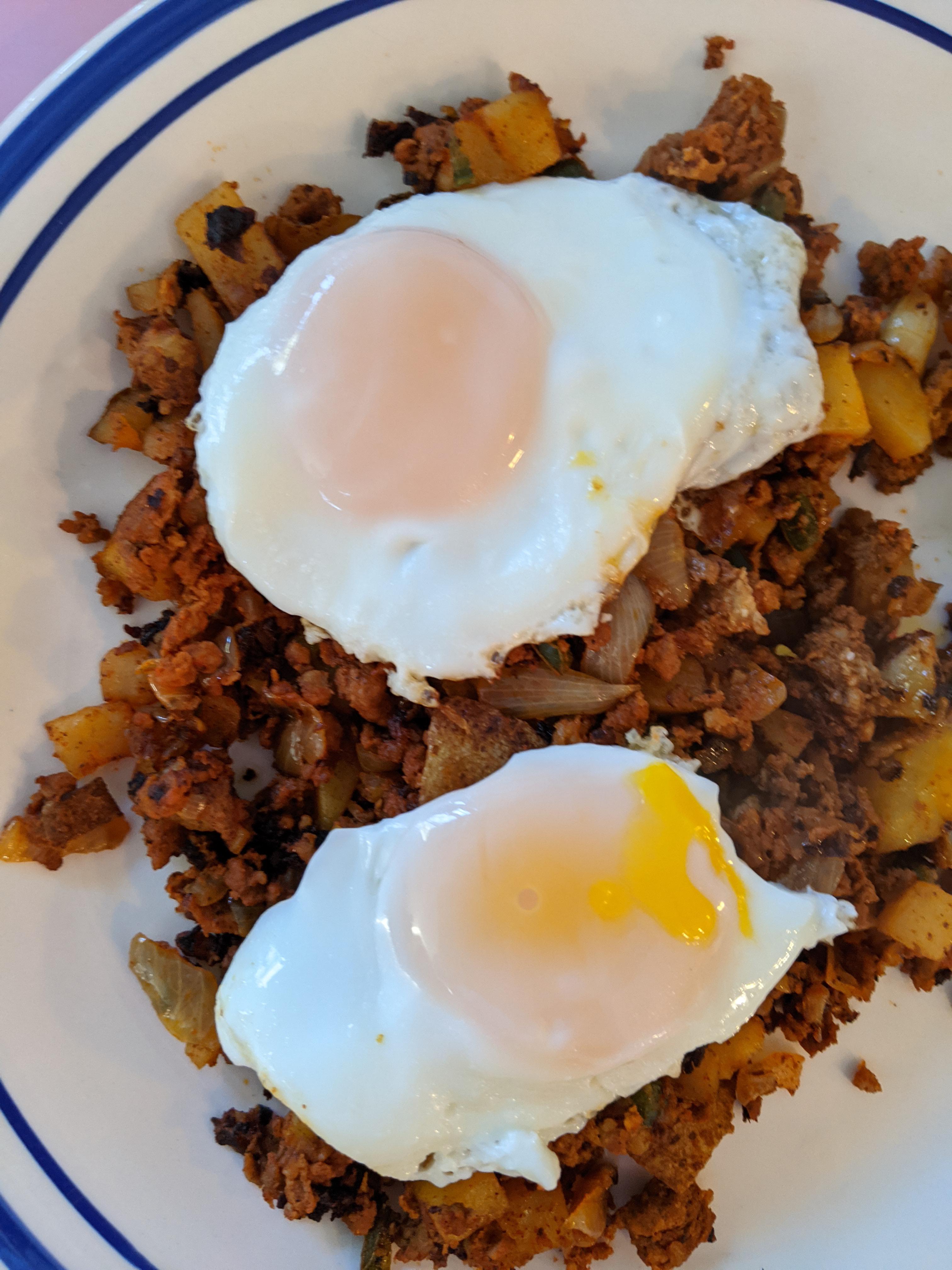 Chorizo hash. | Scrolller