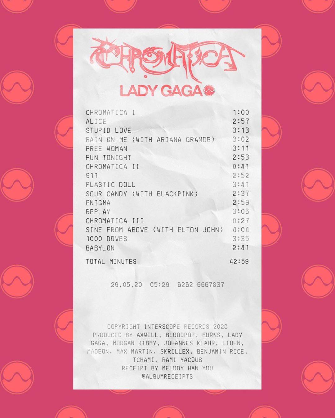 CHROMATICA - Album Receipt | Scrolller