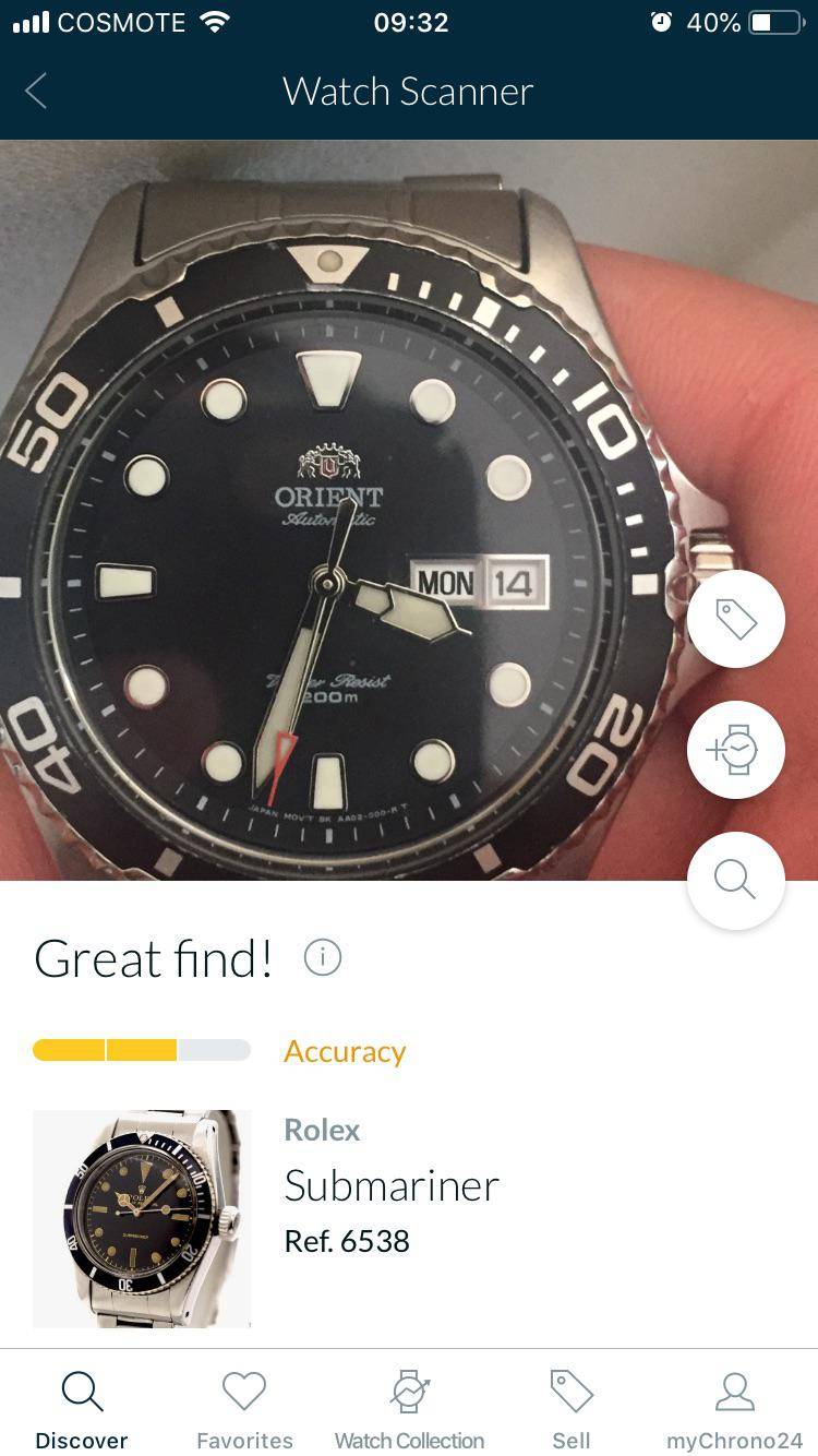 Chrono24 new watch identification is super accurate | Scrolller