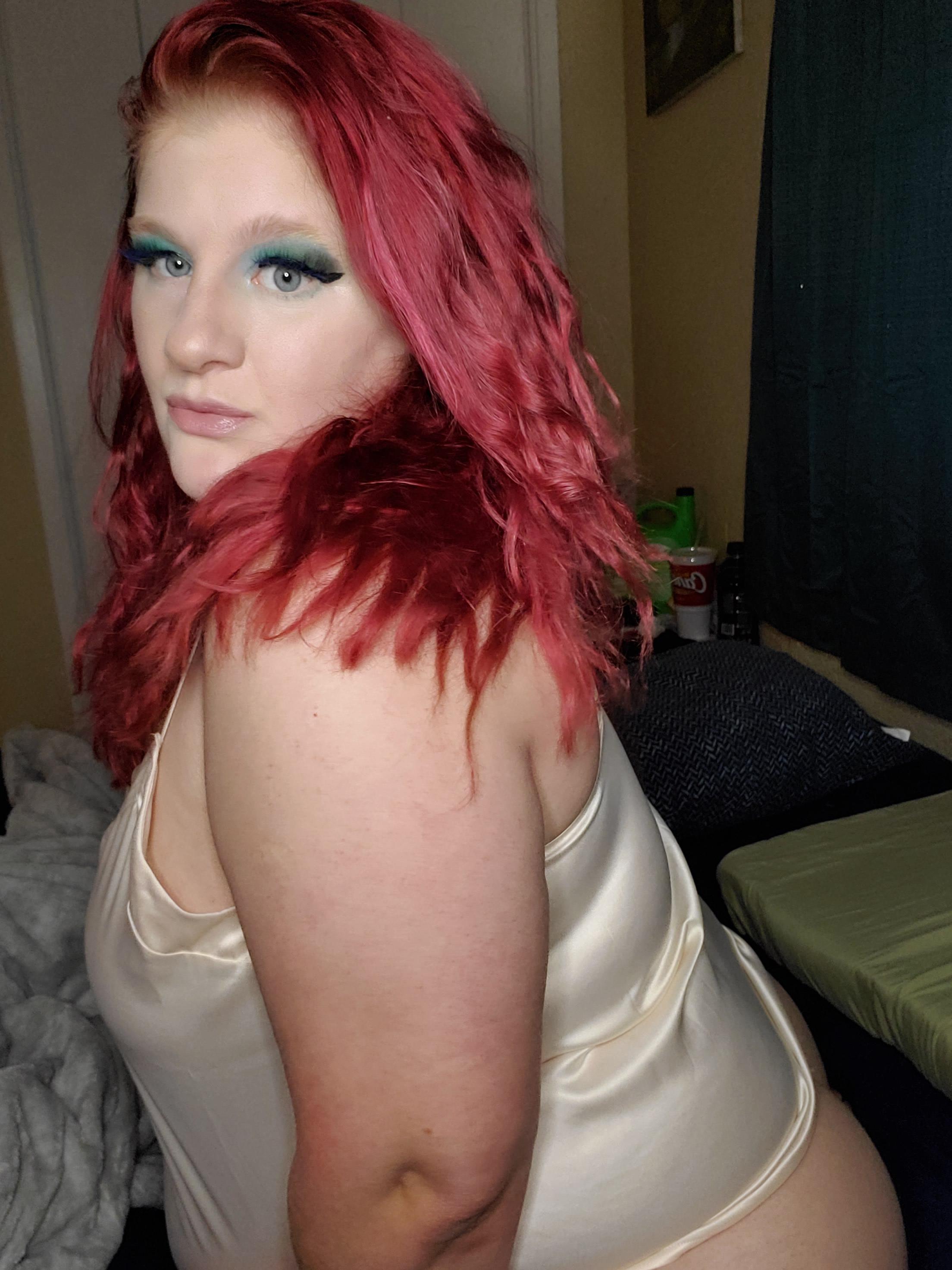 Chubby and soft. 🤍🤍🤍 Satin feels good | Scrolller