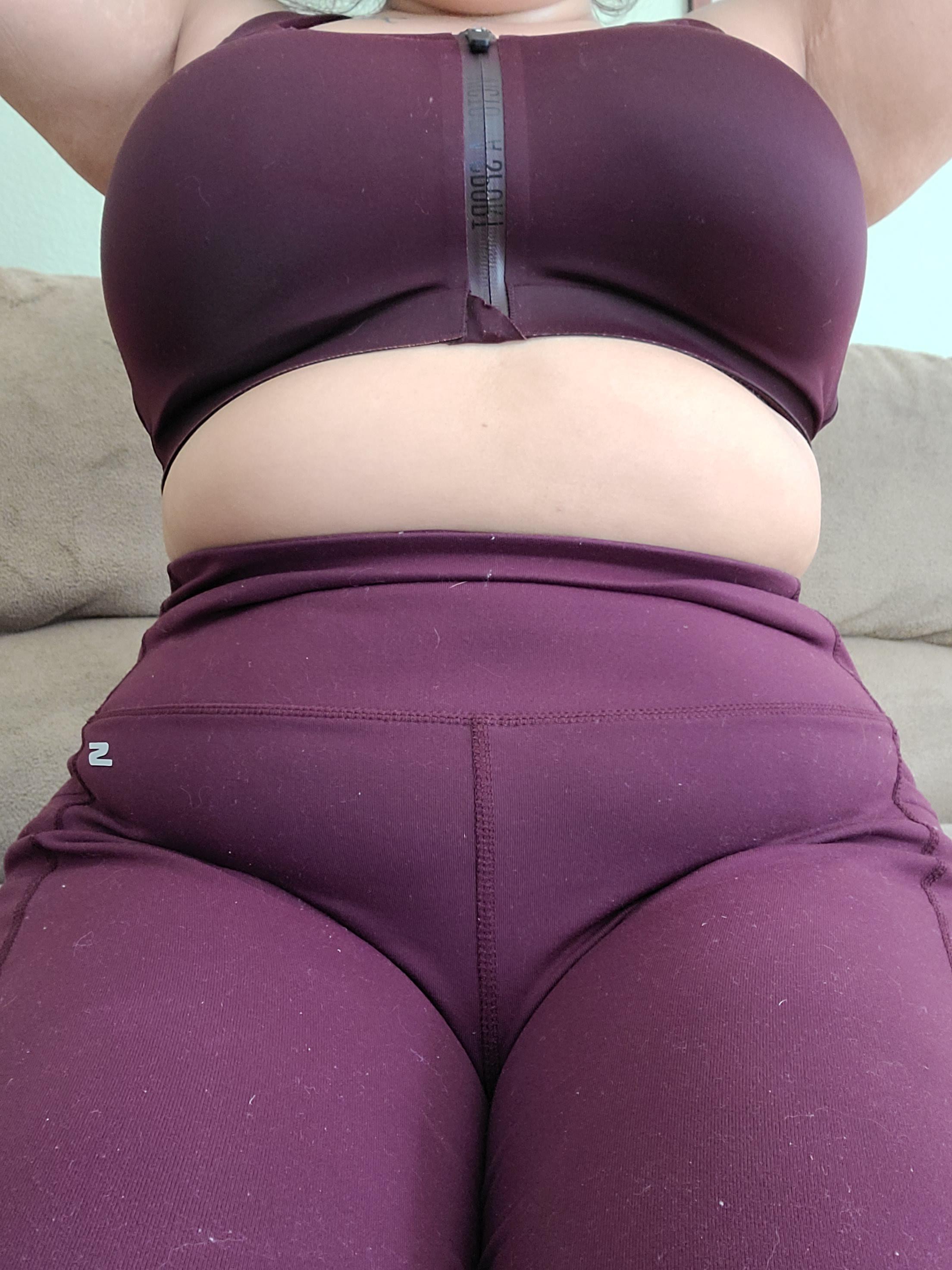 I workout to lift and tone everything , but I do like my lil chubby belly, thighs, and booty ...