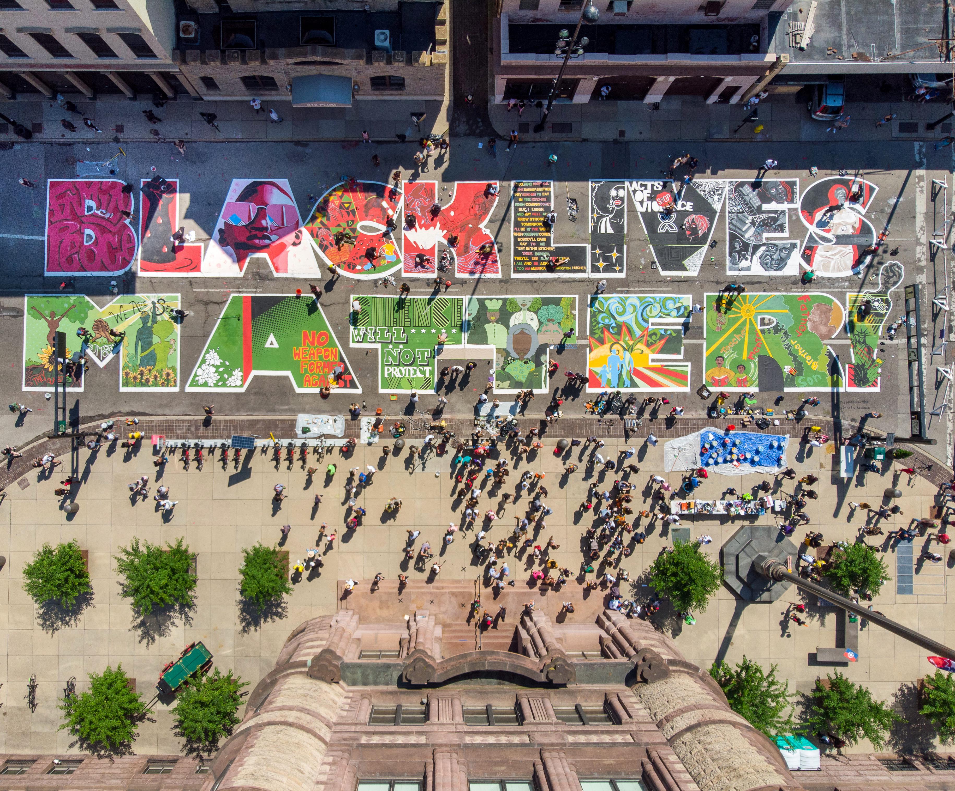 Cincy BLM Street Mural | Scrolller