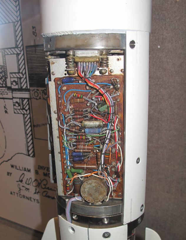 Circuit boards inside an AIM-9B Sidewinder showcasing the solder post design typical of the era ...